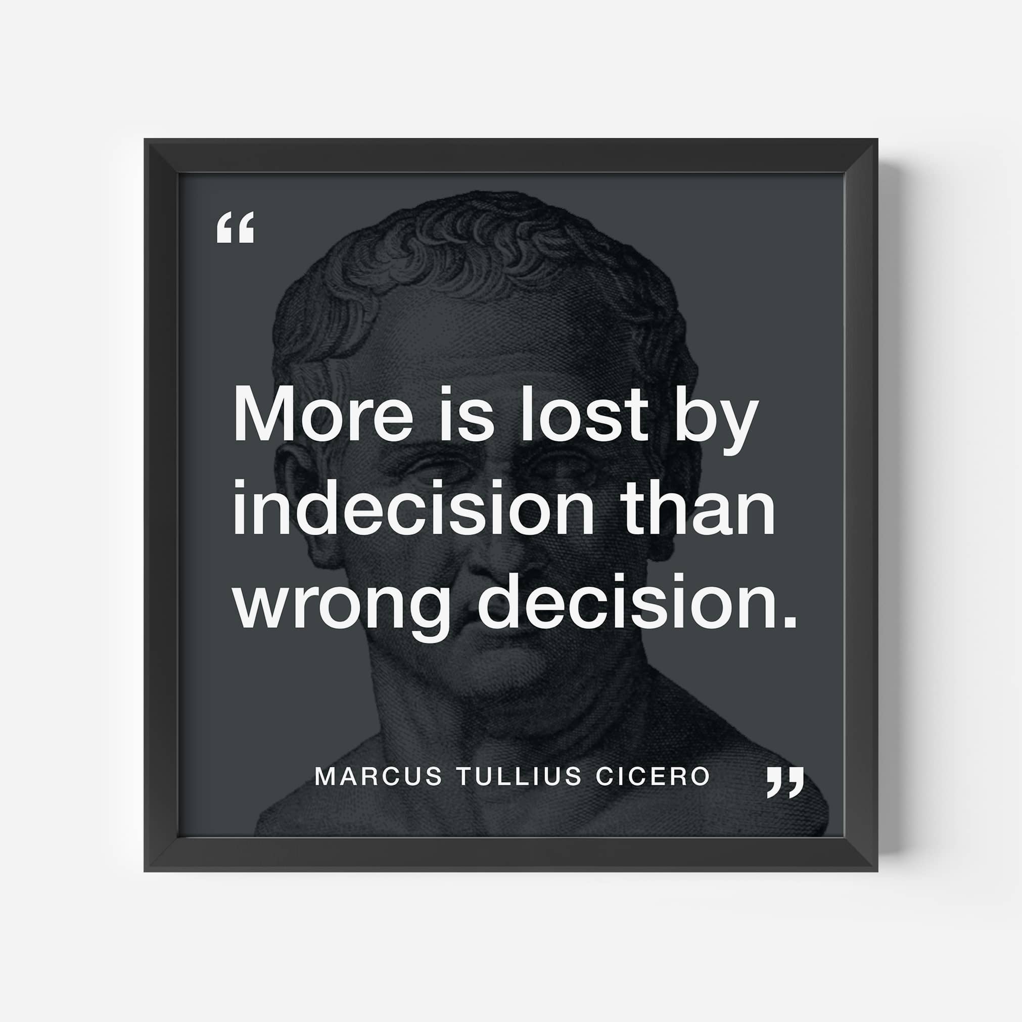 Stoic Reflections - Cicero Framed Quote Print