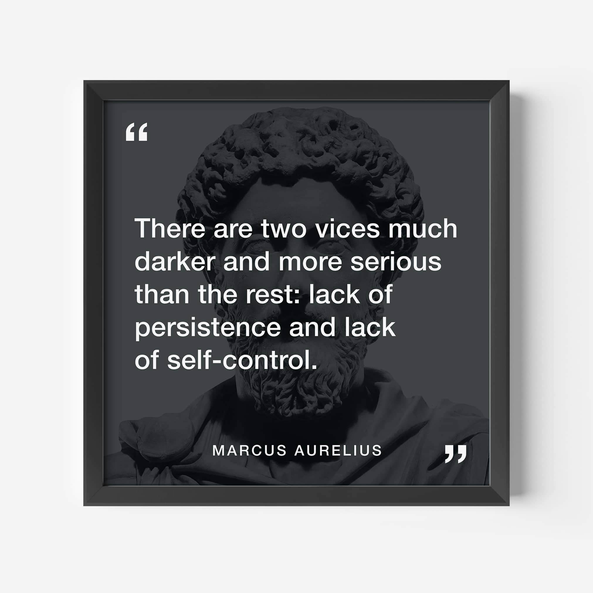 Stoic Reflections - Marcus Aurelius Framed Quote Print